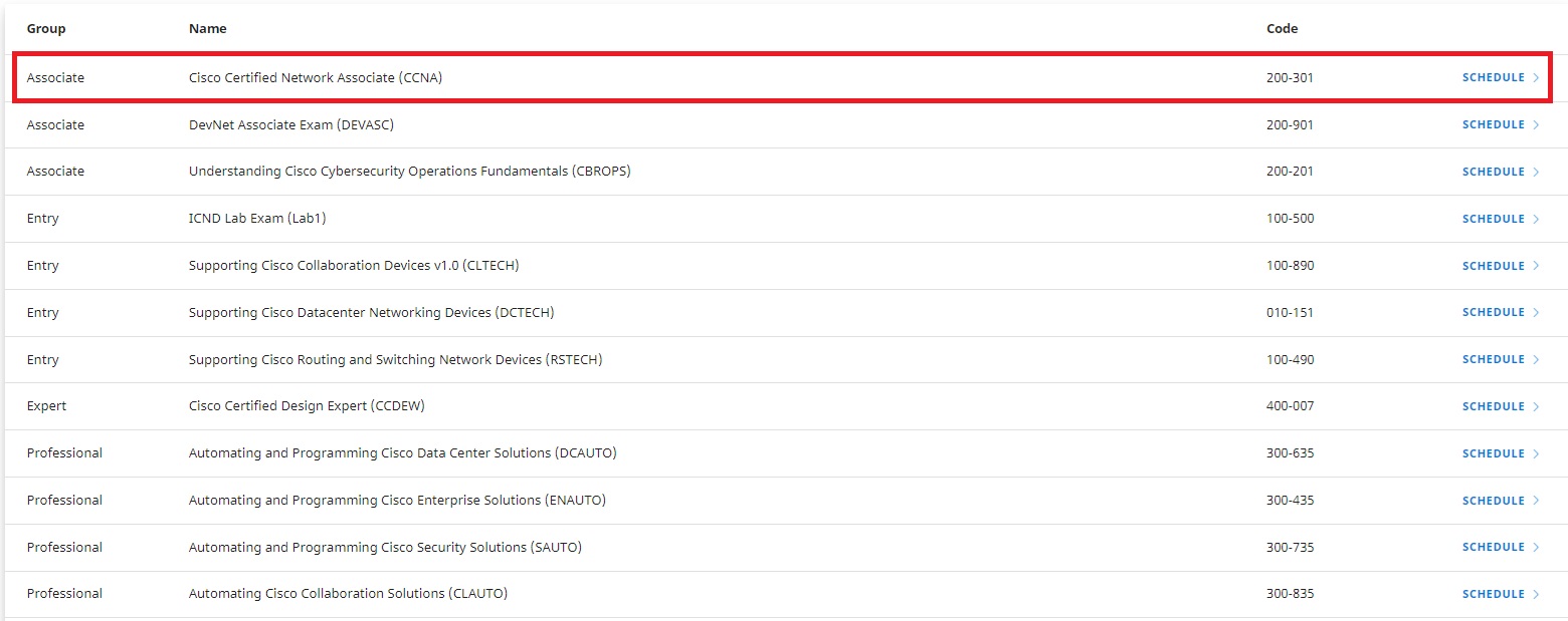 CCNAの試験日は？何日前に申し込む？【受験方法・申し込み方法を解説！】 | テクテクネット
